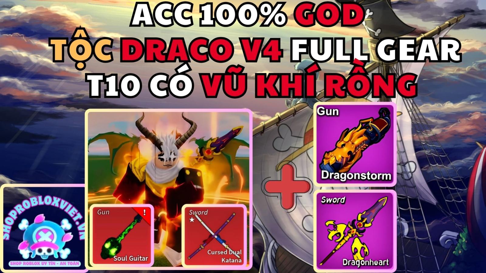 ACC V4 Full Gear Tộc Draco T10 Có Vũ Khí Rồng 850k - Shop Roblox Việt - Lựa Chọn Số 1 Cho Mua ...